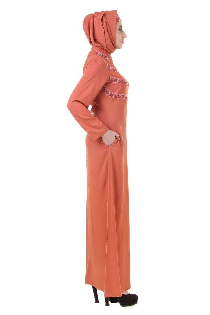 Buy Tahiyah Red Abaya Online | MyBatua – MyBatua.com